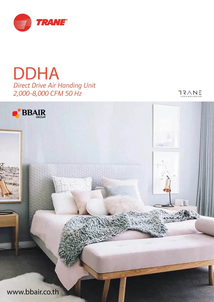 แอร์เทรน TRANE CHILLED WATER AIR HANDLING UNIT DDHA SERIES เฉพาะเครื่อง ...