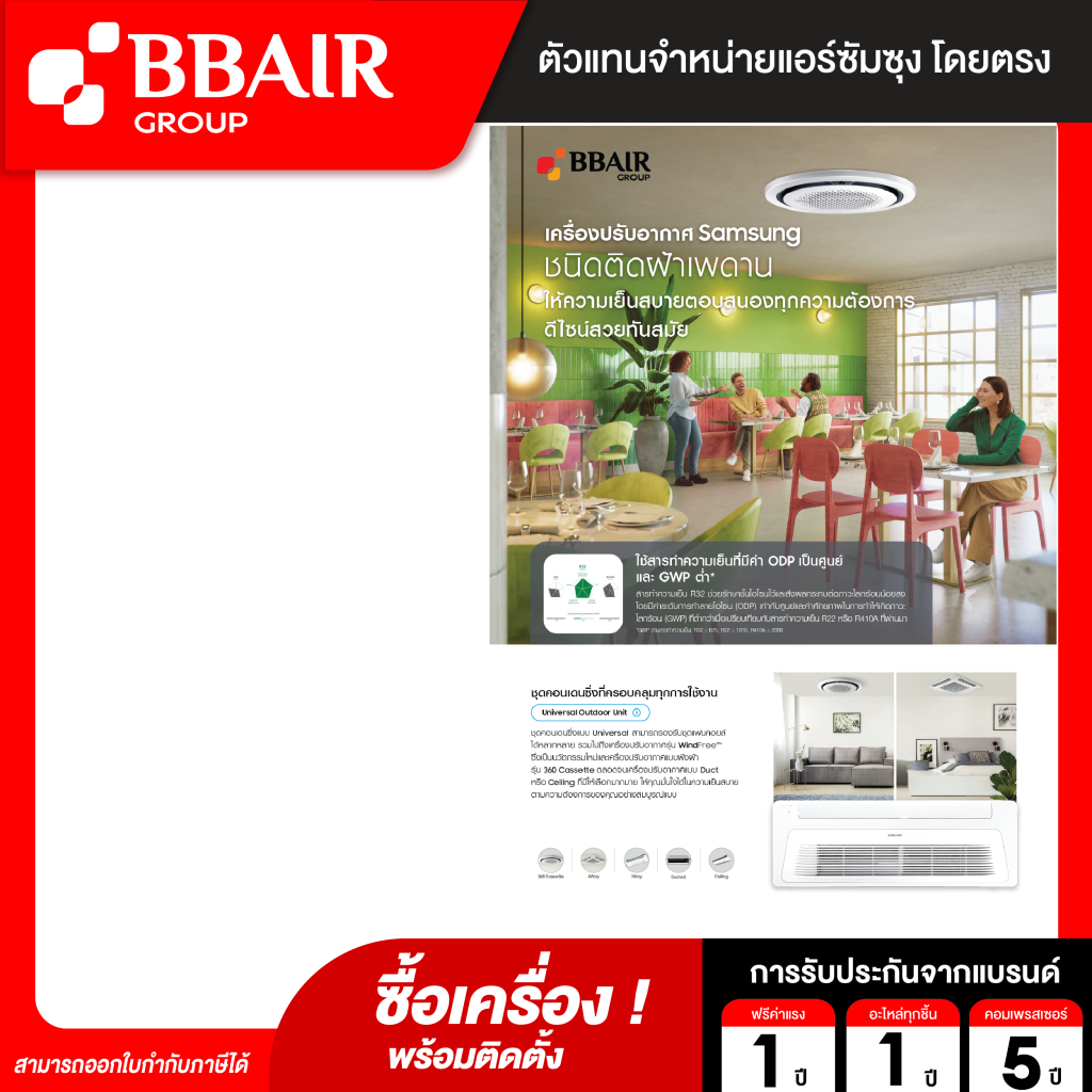 แอร์ซัมซุง SAMSUNG แบบวงกลม 360 องศา